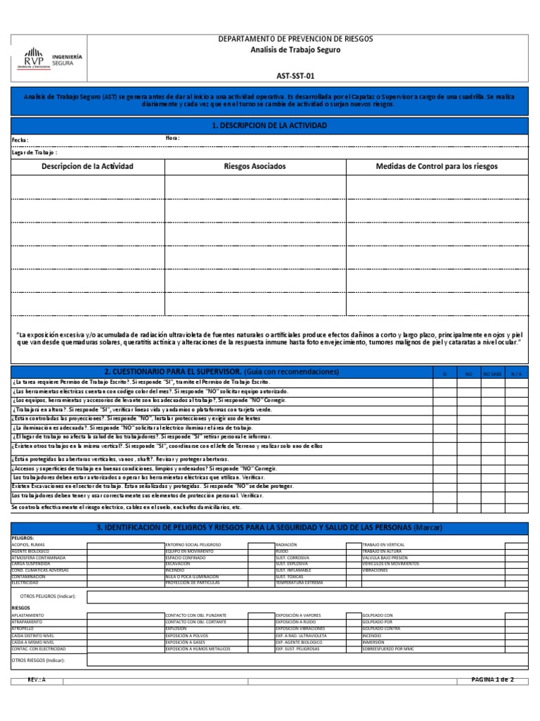 14.6. Ast-sst-01.Ast RVP Spa | PDF | Contaminación