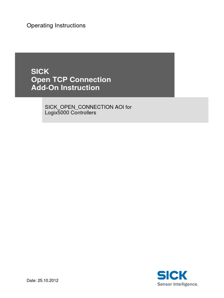SICK OPEN TCP RA V1 0 en | PDF | Port (Computer Networking) | Network Socket