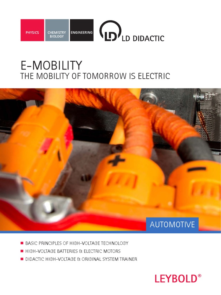 E-Mobility LD DIDACTIC | PDF | Electric Motor | High Voltage