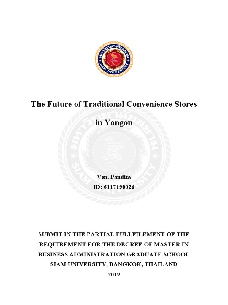 Future of Yangon Convenience Stores | PDF | Retail | Myanmar