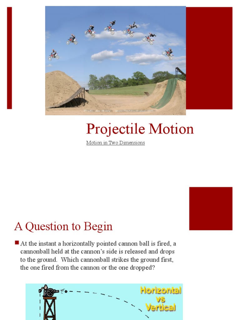 Projectile Motion1 | PDF | Projectiles | Velocity