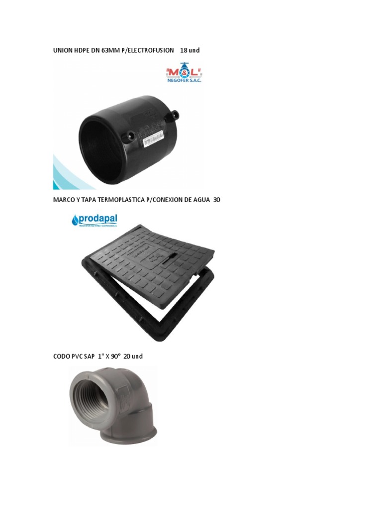 Union Hdpe DN 63MM P y Ventilacion Reynaldo | PDF