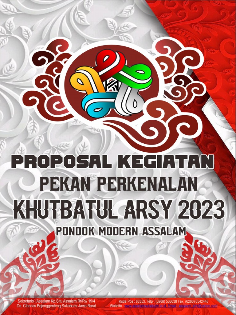 Proposal Pengajuan Dana/sponsorship Pekan Perkenalan Khutbatul Arsy ...