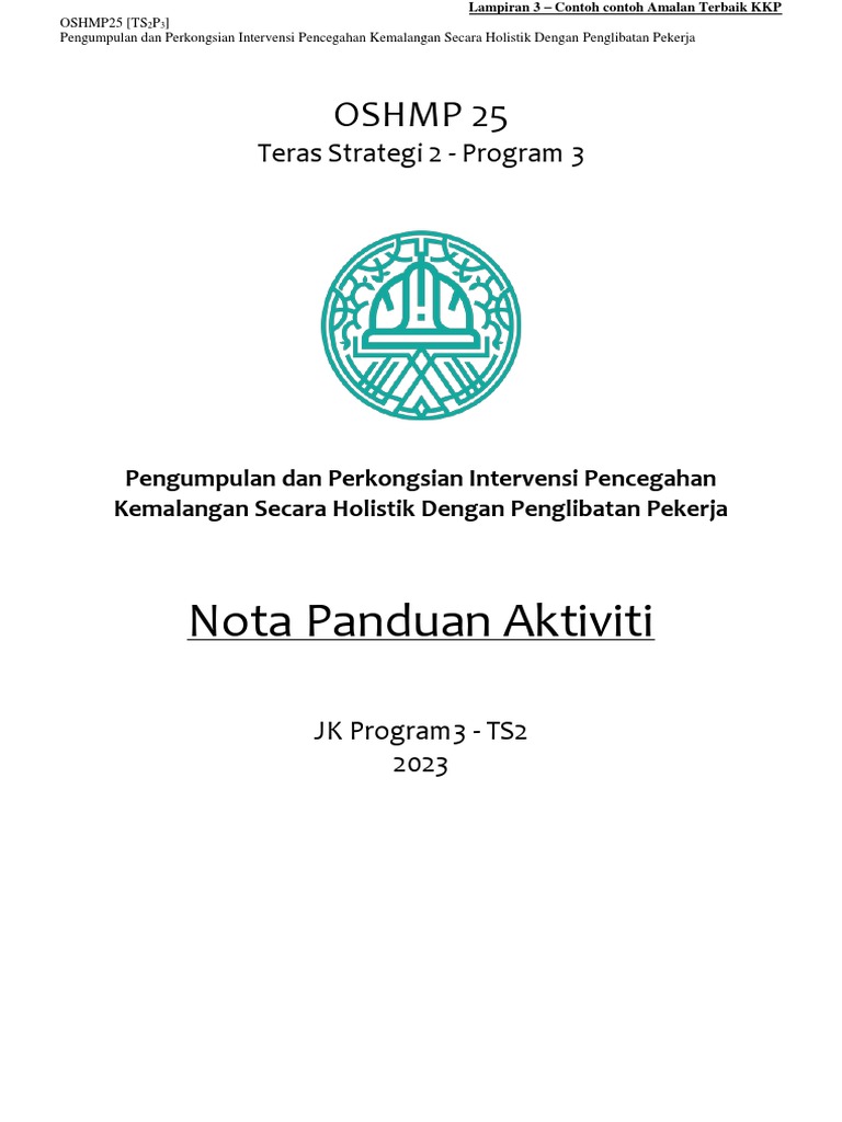 Nota Panduan Aktiviti P3 TS2 - 2023 | PDF