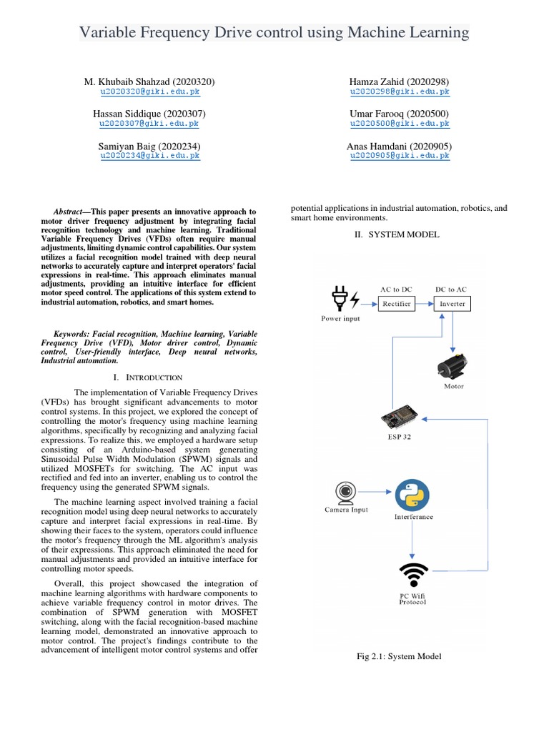 VFD Using ML | PDF | Rectifier | Wi Fi
