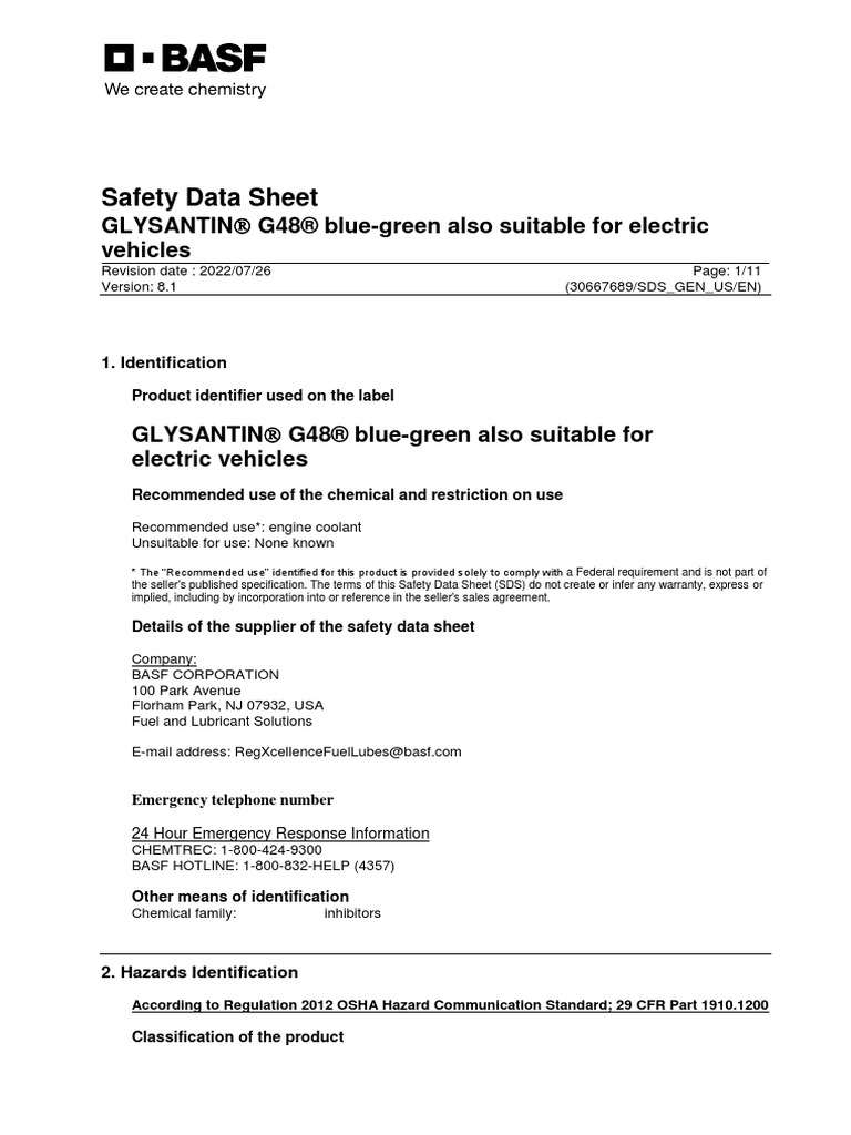 GLYSANTIN+G48+bg+IN 000000000030667689 SDS GEN US en 8-1 | PDF ...