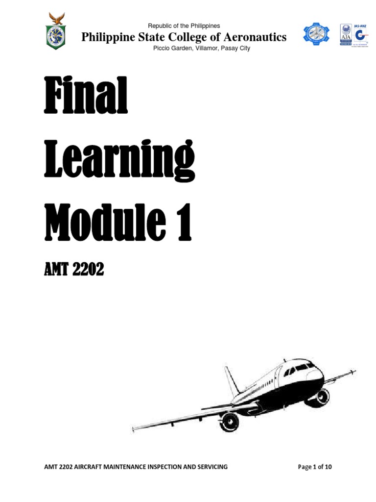 AMT 2202 Final Learning Module 1 | PDF | Landing Gear | Door