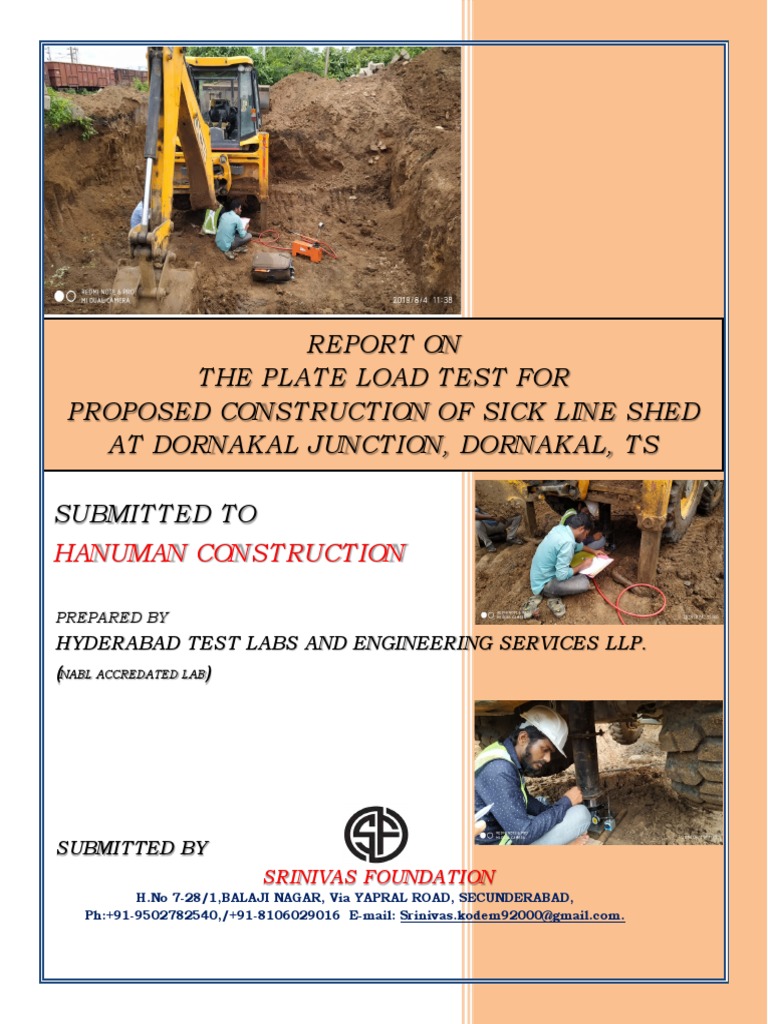 Plate Load Test Report | PDF | Geotechnical Engineering | Civil Engineering Plate Load Test Report | PDF | Geotechnical Engineering | Civil Engineering