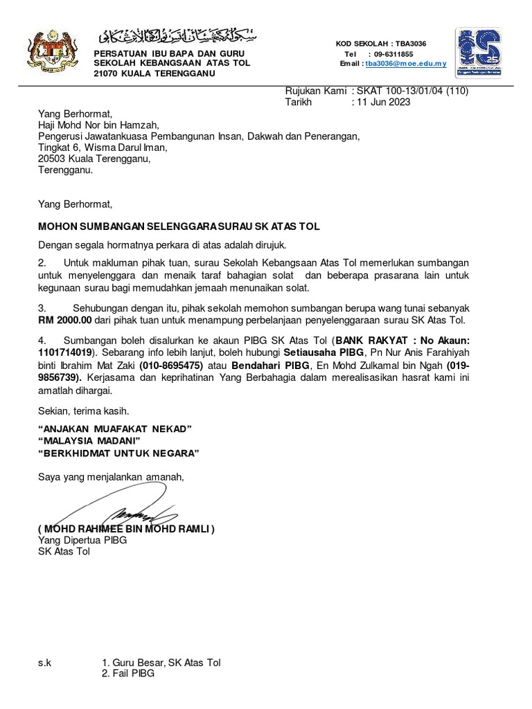Yb Mat Nor Selenggara Surau | PDF