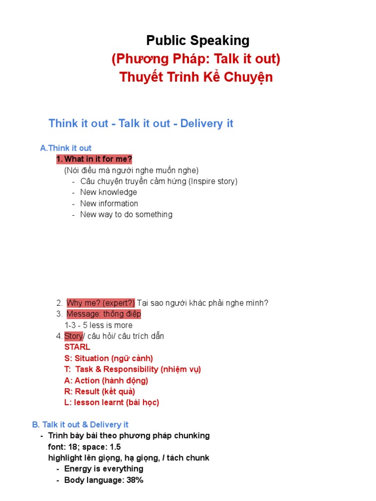 Public Speaking - Talk It Out | PDF