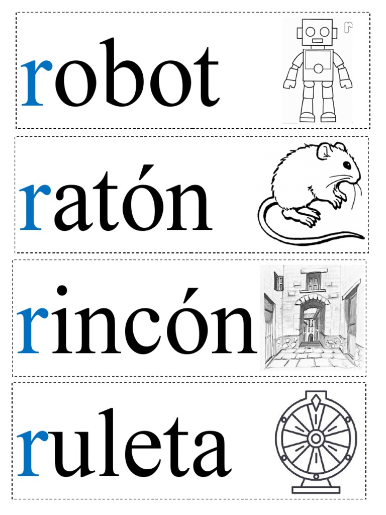 Palabras Con R R Cuento Parte 6 | PDF