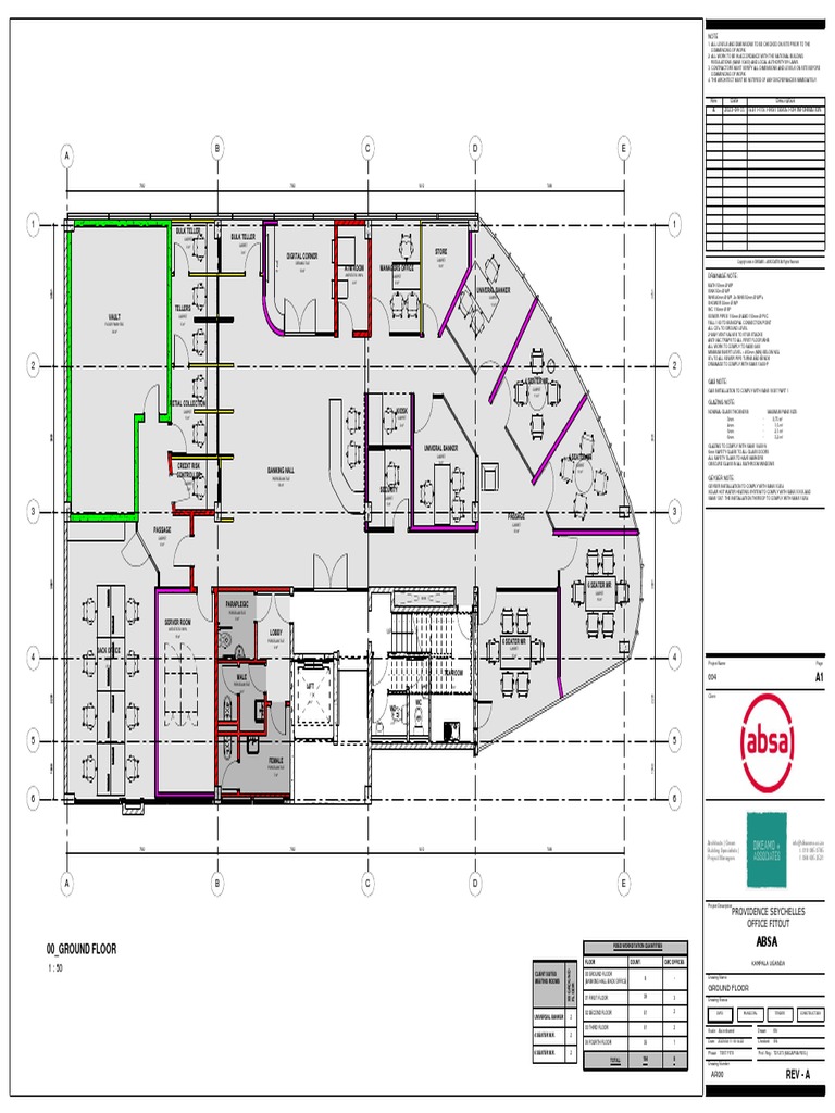 A22.22-0043 - Absa Providence Seychelles - Ar00 - Ground Floor - Rev A | PDF | Materials ...