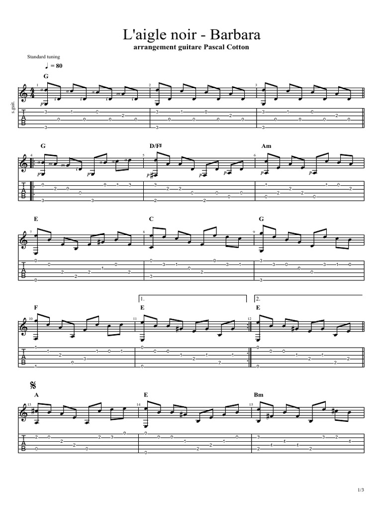 L'Aigle Noir - Barbara | PDF