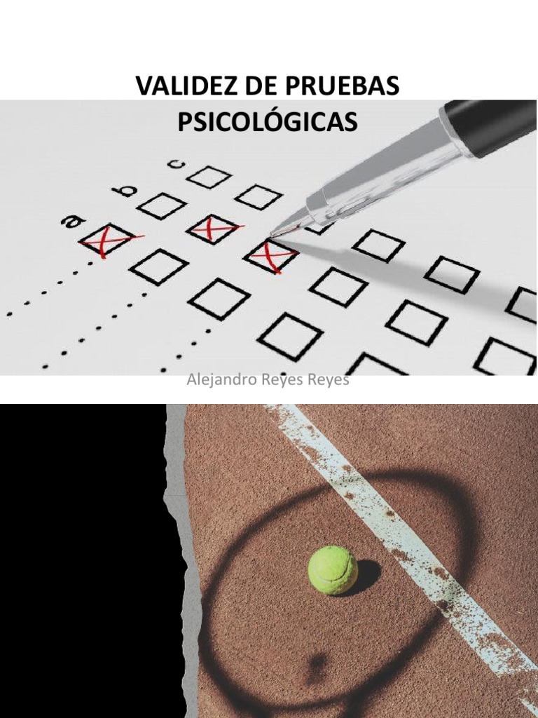 Tema 04-Validez de Pruebas Psicolã Gica | PDF | Validez (Estadísticas) | Interacciones de ...