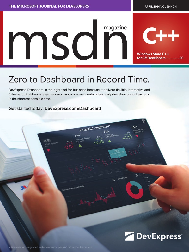 Msdn Magazine 2014 04 Pdf Parameter Computer Programming Databases 