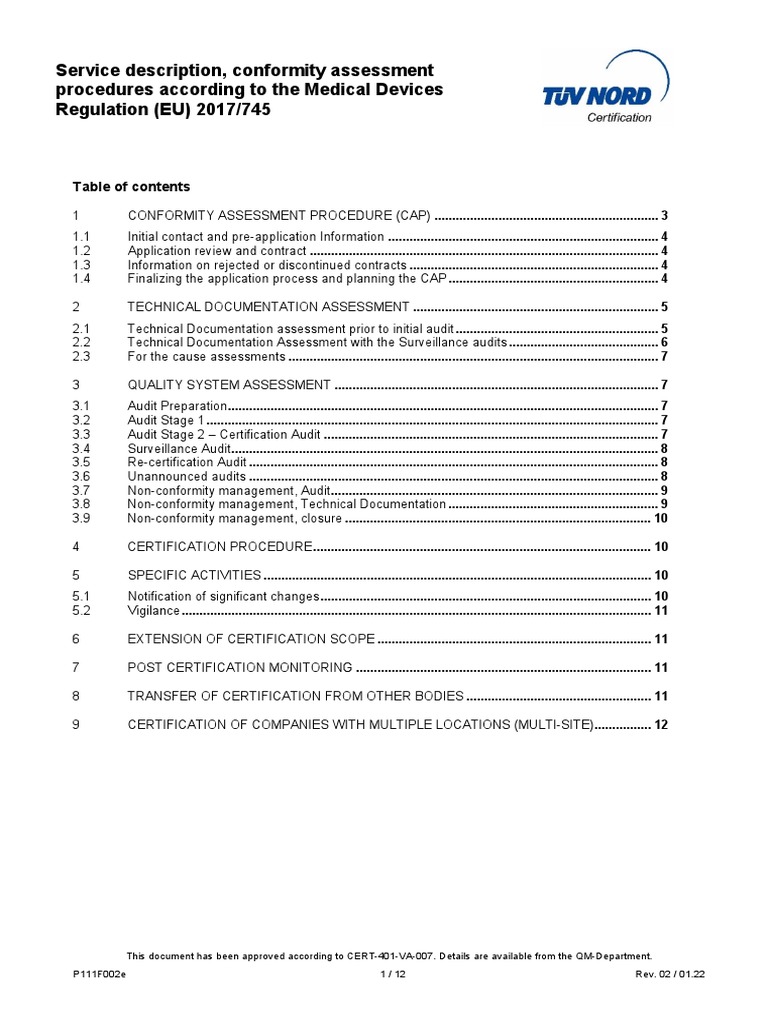 Tuev Nord Cert Conformity Assessment Procedures According To The ...
