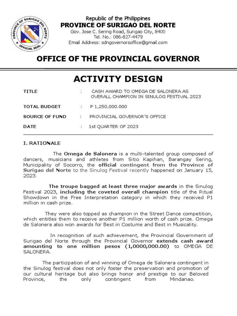 Activity Design | PDF | Government Finances | Economies