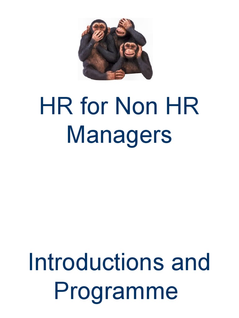 HR Essentials for Non-HR Managers | PDF | Discrimination | Performance ...