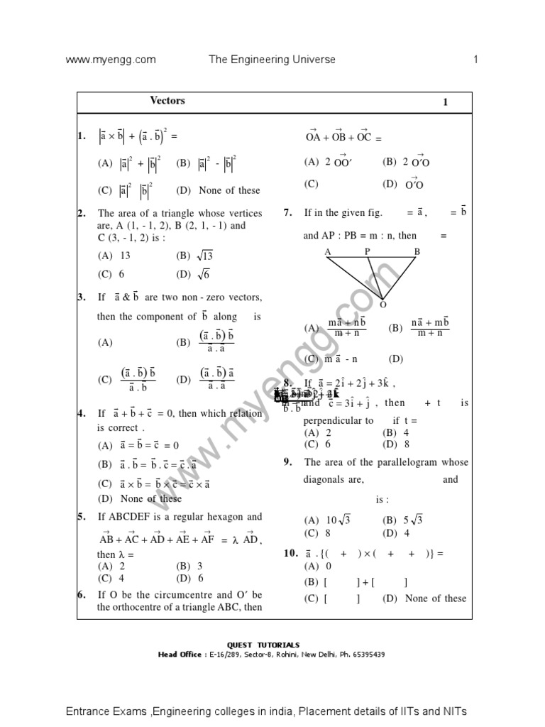 Vectors: The Engineering Universe 1 | PDF | Triangle | Euclidean Vector