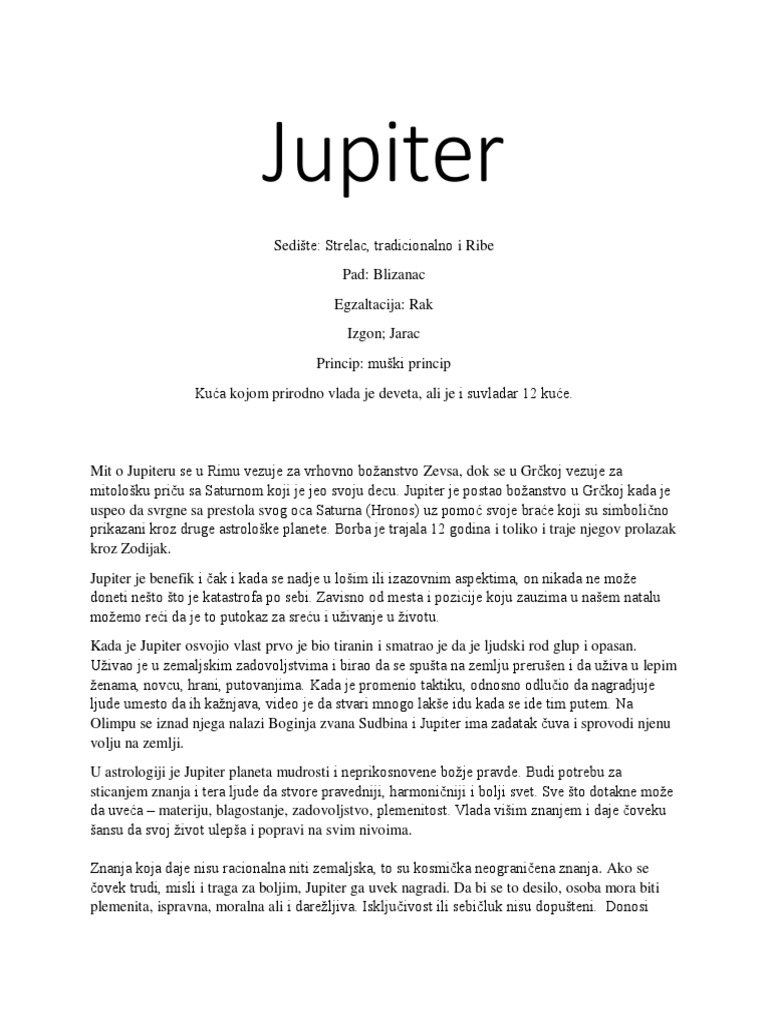 Jupiter | PDF