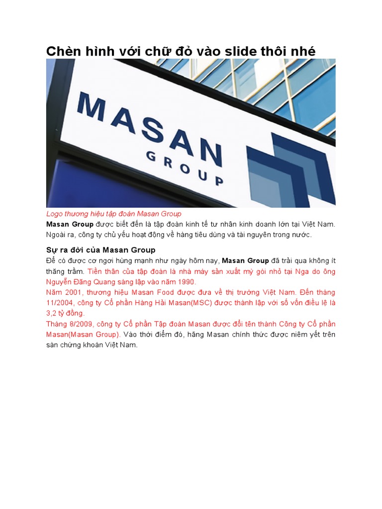 Masan Group | PDF