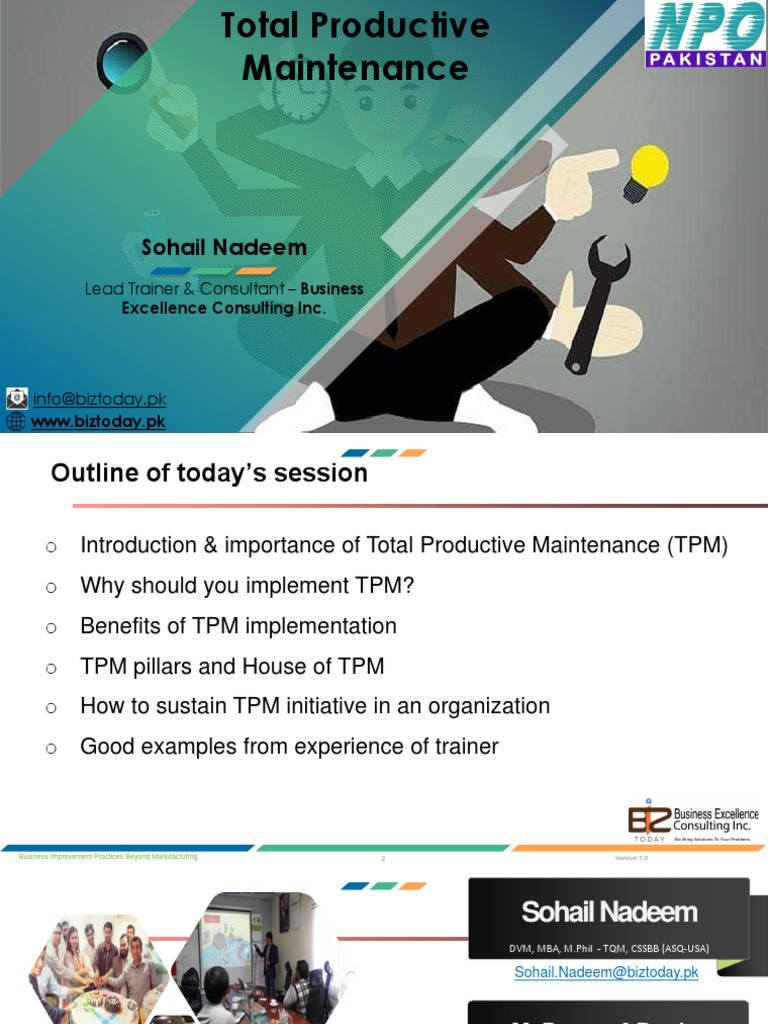 Total Productive Maintenance | PDF | Business | Business Process