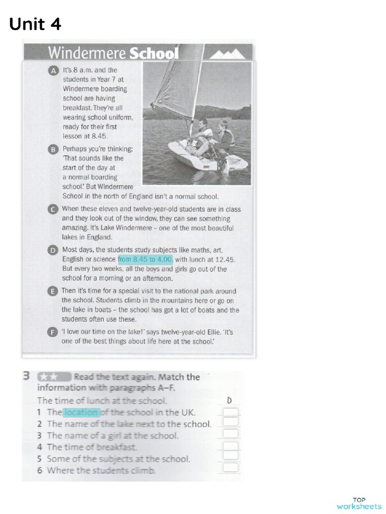 English Plus 1 - Unit 4 - WBK P 40 | PDF