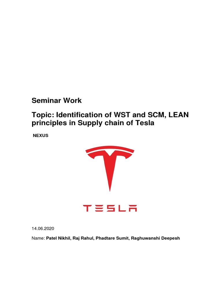 Seminar Work Topic Identification of WST | PDF | Supply Chain | Supply Chain Management