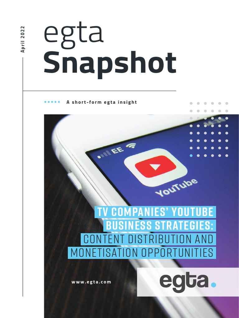 TV Companies' YouTube Monetization Strategies | PDF | You Tube | Sales