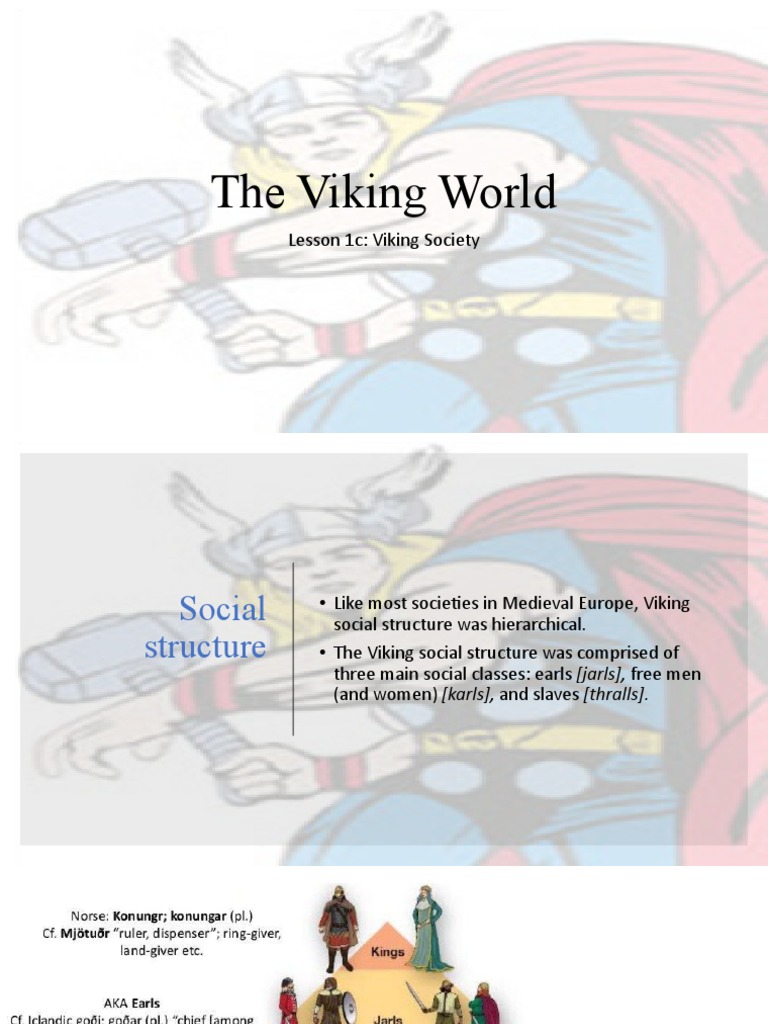 Lesson 1c Viking Society | PDF | Vikings | Middle Ages