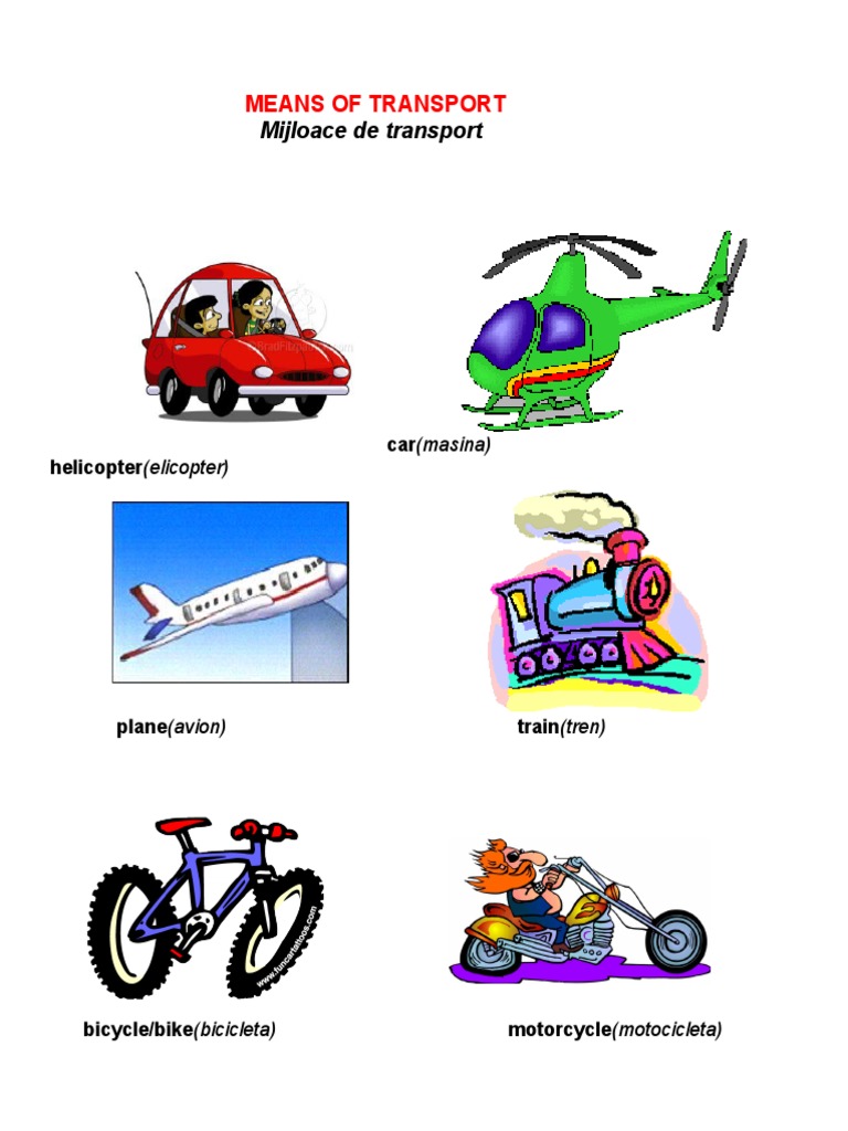 Six Means of Transport Illustrated | PDF | Technology & Engineering
