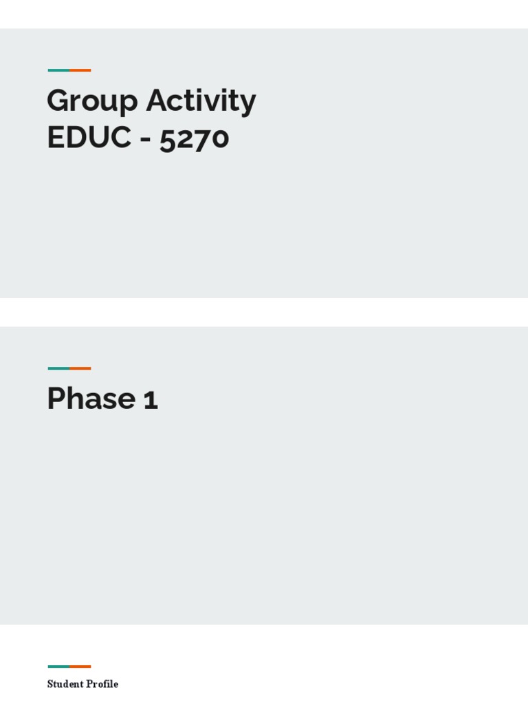 Group Activity EDUC - 5270 | PDF | Mania | Bipolar Disorder