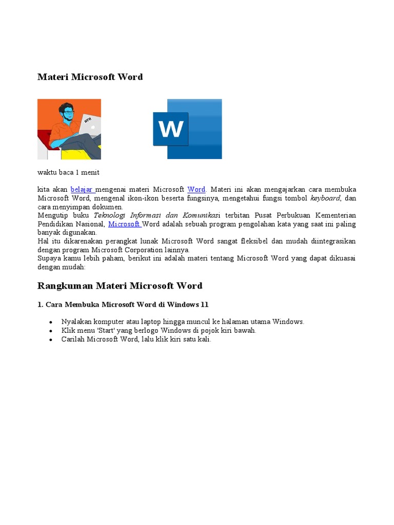 Modul MS Word | PDF | Komputer