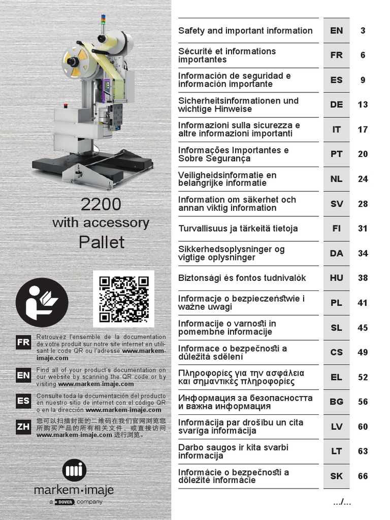 2200 Pallet Safety Manual 10098877 Multilanguages | PDF ...