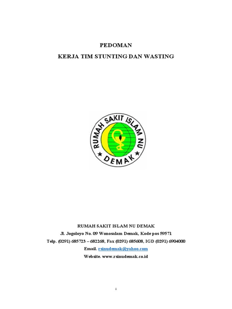 Pedoman Kerja Tim Stunting Dan Wasting | PDF