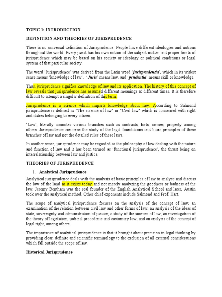Jurisprudence Notes | PDF | Rationalism | Idealism