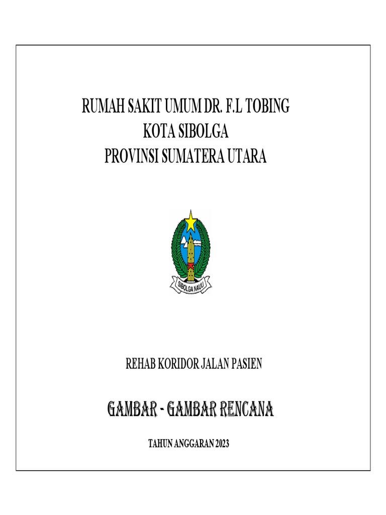 Rencana Rehab Koridor RSU Dr. F.L Tobing | PDF