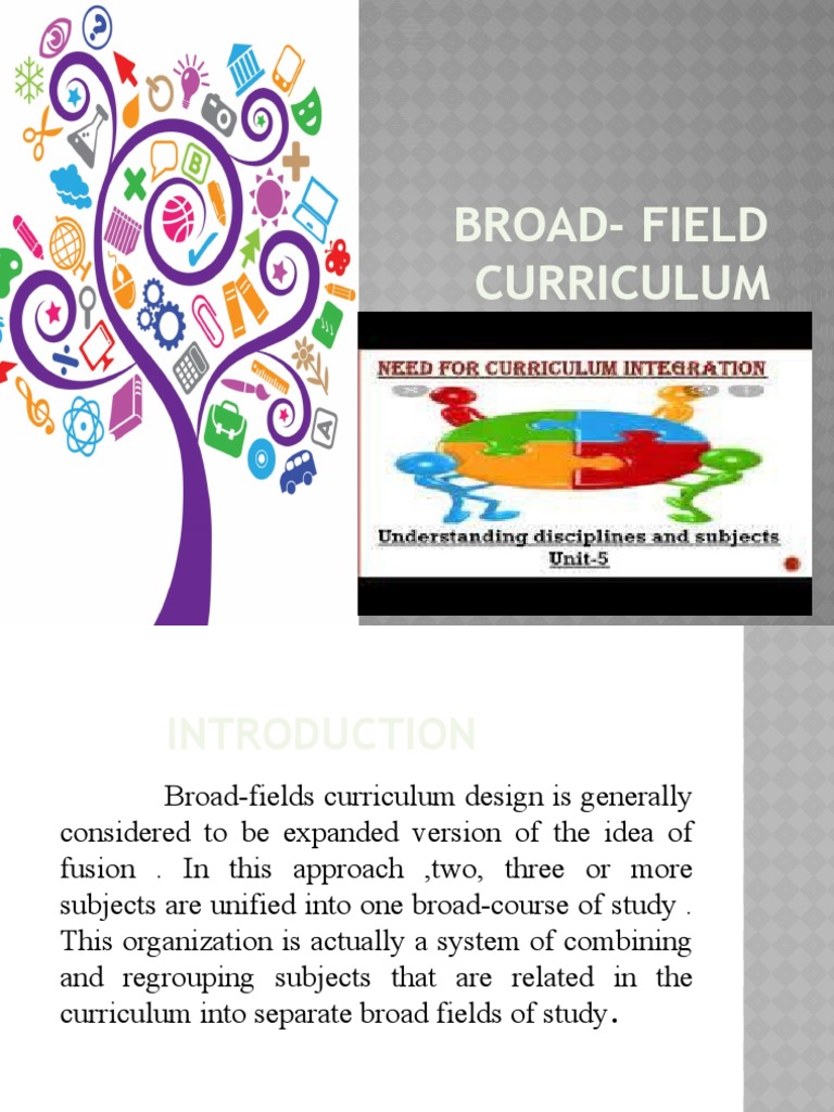 Broad Field Curriculum | PDF | Curriculum | Learning