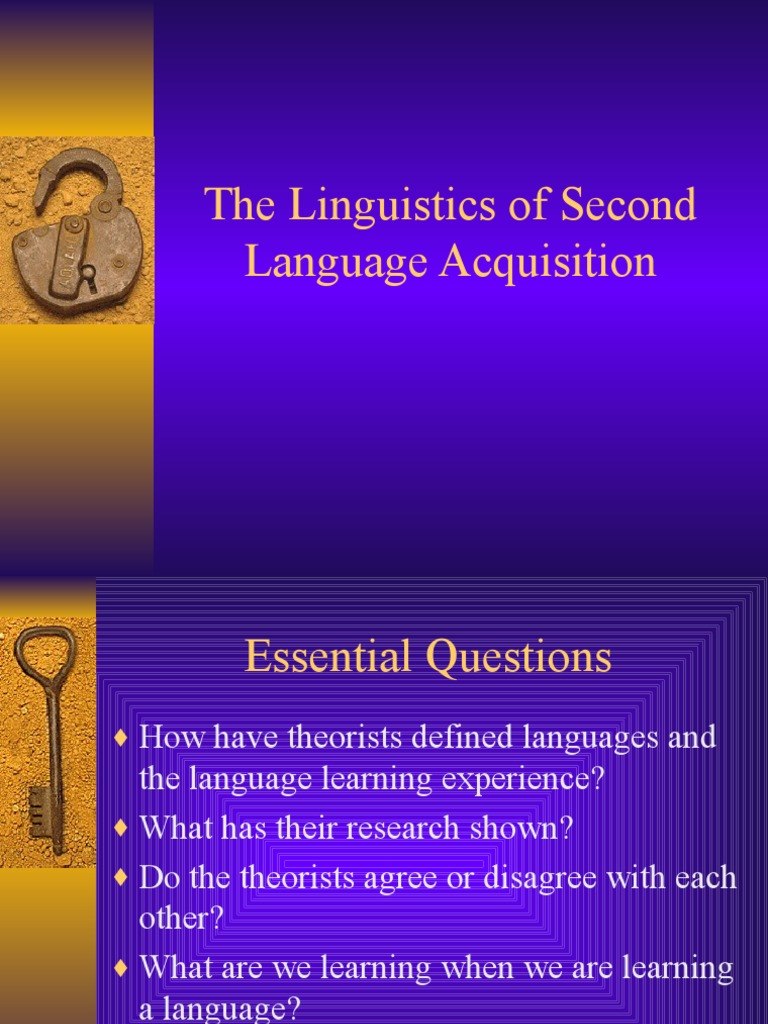 The Linguistics of Second Language Acquisition | PDF | Linguistics ...