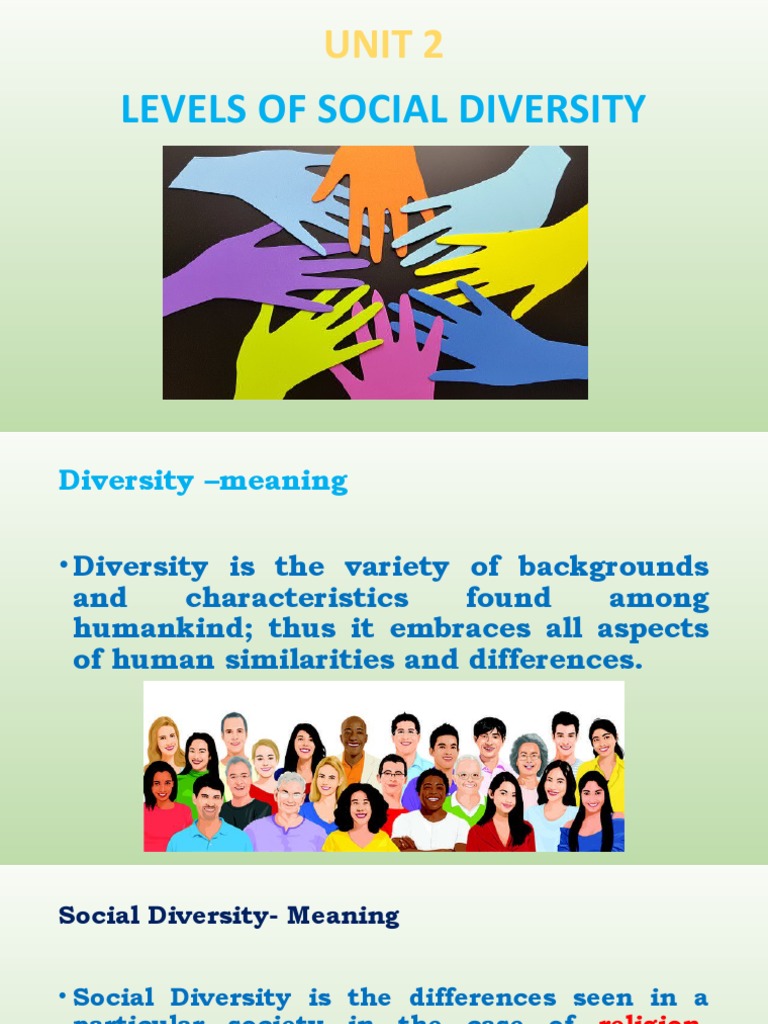 Understanding Social Diversity Levels | PDF | Caste