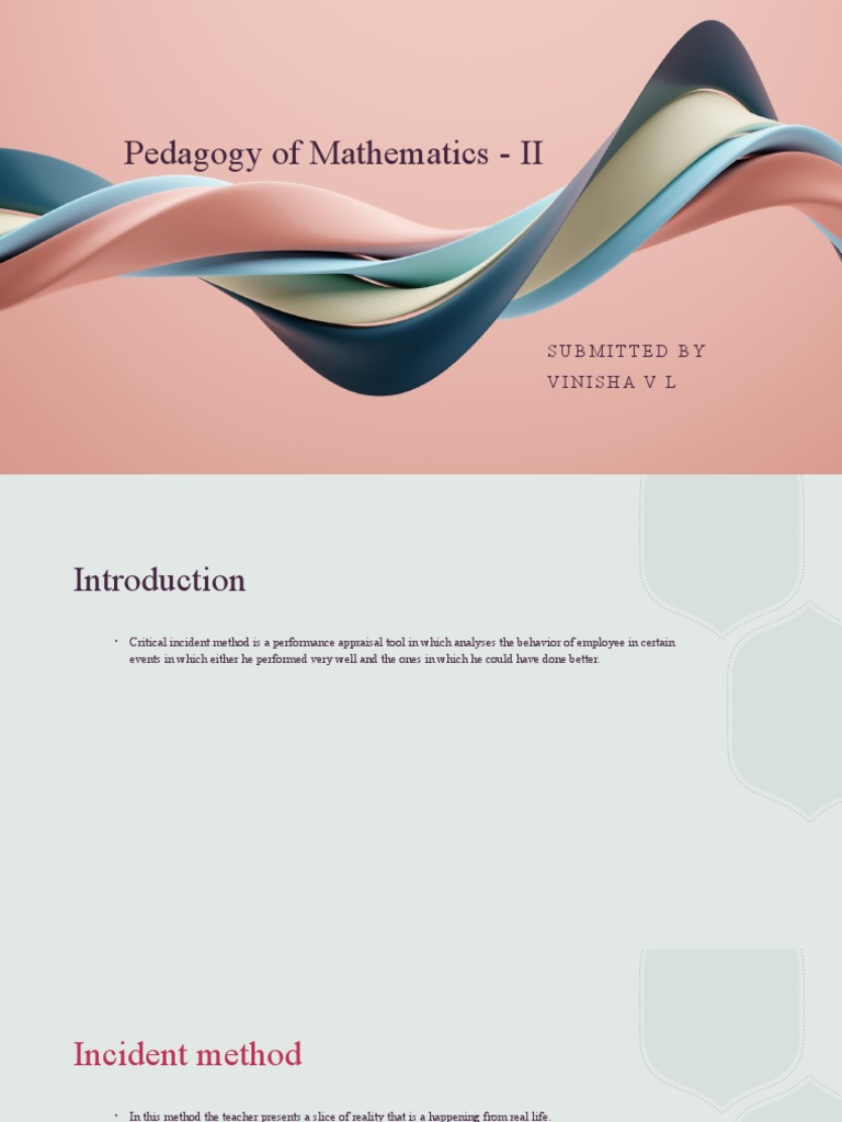 Pedagogy of Mathematics - II | PDF | Knowledge | Pedagogy