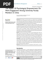 Spreitzer PsychologicalEmpowermentWorkplace 1995 | PDF | Empowerment ...