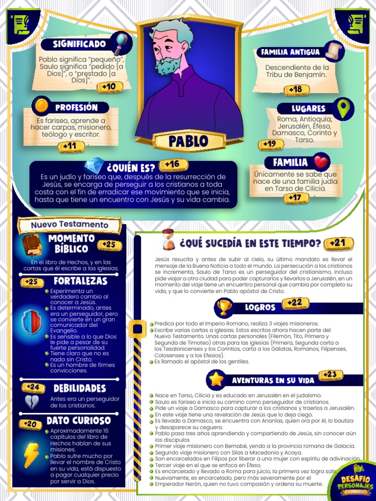 Ficha Pablo | Descargar gratis PDF | Pablo el apóstol | Jesús Ficha Pablo | Descargar gratis PDF | Pablo el apóstol | Jesús