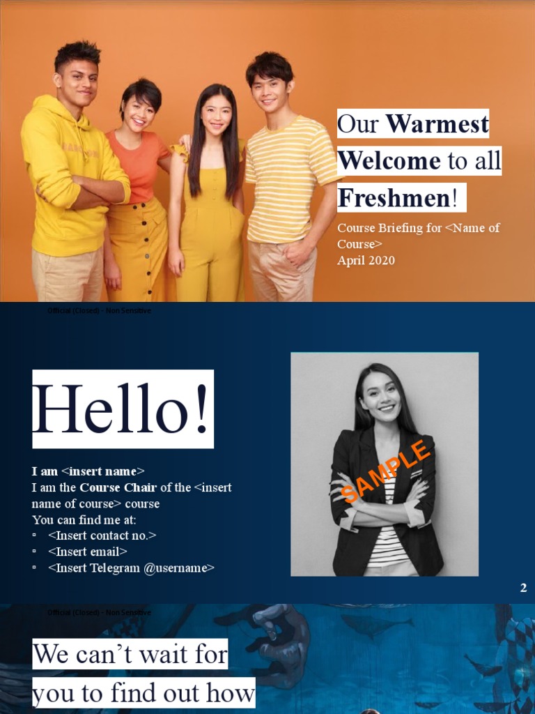 Welcome Freshmen Template | PDF | Service Learning | Communication