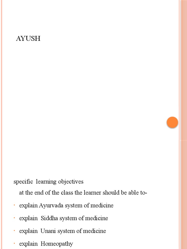 AYUSH System | PDF | Ayurveda | Homeopathy