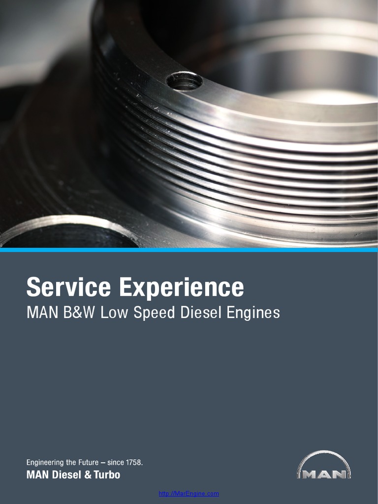 MAN B&W Low Speed Diesel Engine Service Insights | PDF | Piston | Engines