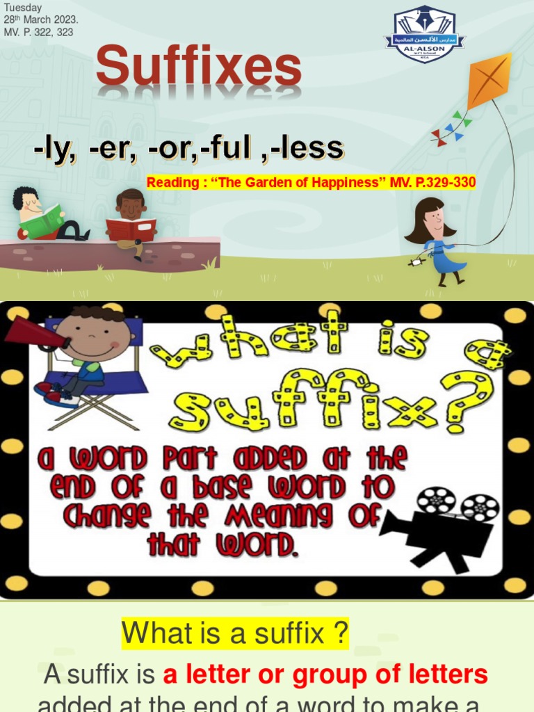 Tuesday -Spelling - Suffixes (1) | PDF