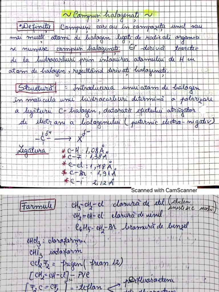 Compuși Halogenati | PDF