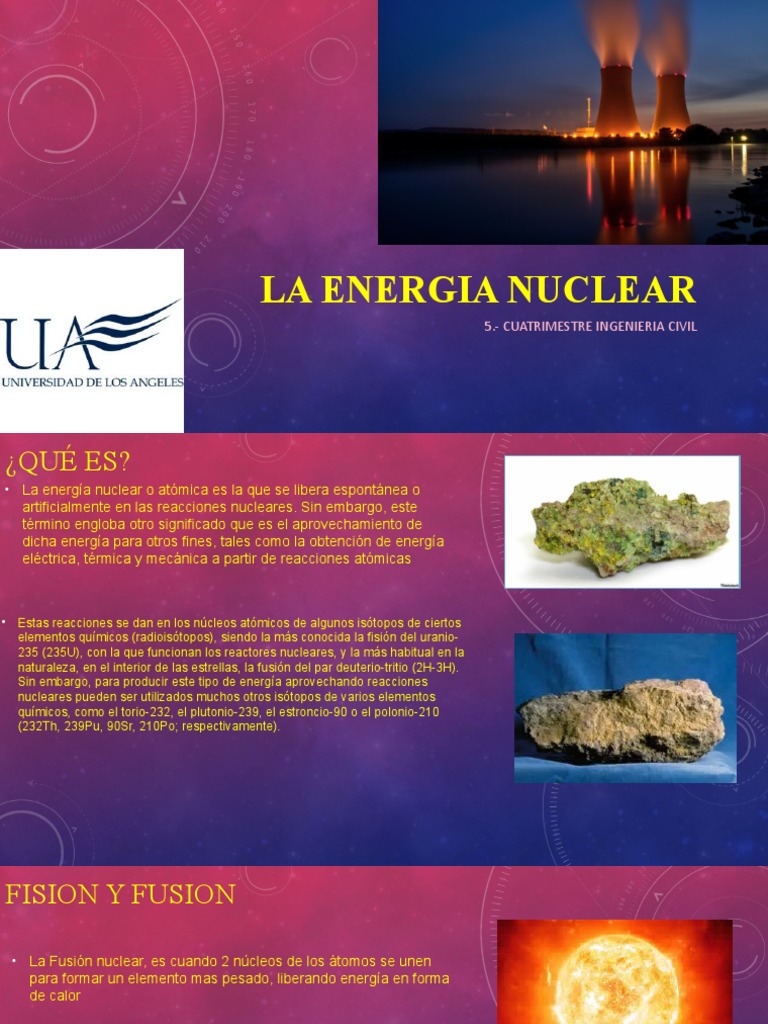Energía Nuclear: Fisión y Fusión | PDF | La energía nuclear | Fisión ...