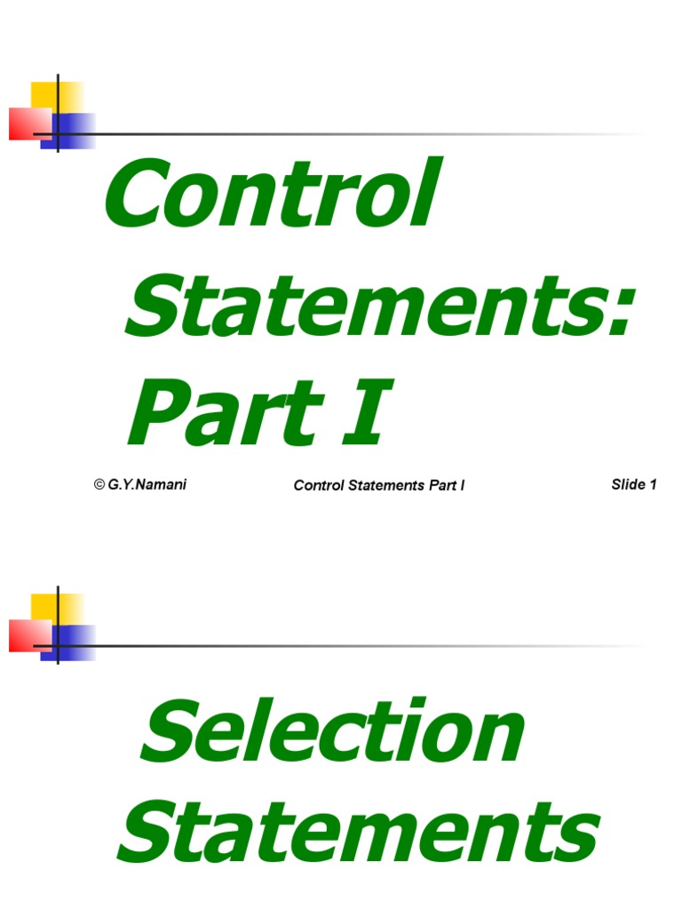 Lecture 6 C Selection Statements Pdf Computer Engineering 0933